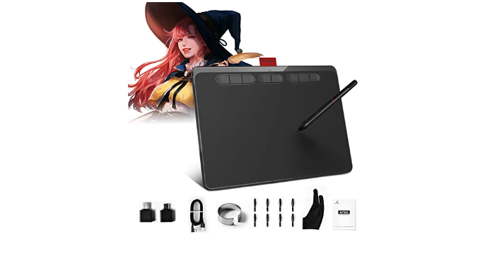 Acepen Graphics Drawing Tablet with Battery-Free Stylus,9×5 Inches Area ...