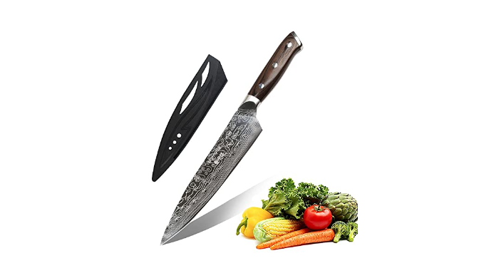 MannyGa Chef Knife 8 Inch Professional Kitchen Knife,Stainless Steel ...