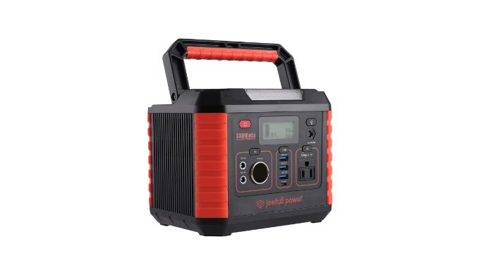 Jeefull Power 330W Portable Power Station, 288.6Wh Solar Generator with 110V Pure Sine Wave AV ...