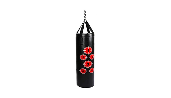 BalanceFrom Workout MMA 70 Pound Heavy Boxing Punching Bag with Chains ...