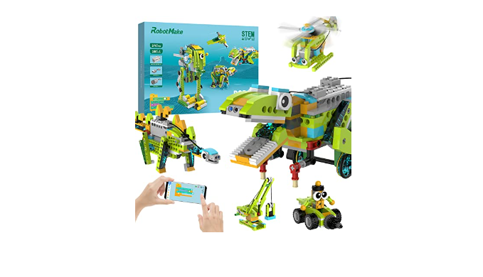 CAROMA Robot Building Set for Kids, 100 in 1 STEM Remote Control Robot ...