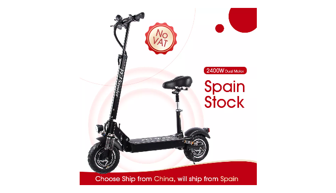FLJ T11 2400W Electric Scooter with Dual Motor Foldable e kick scooter ...