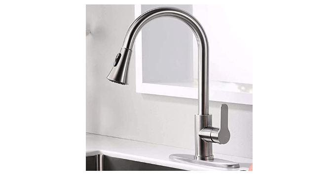AMAZING FORCE Kitchen Faucet with Pull Down Sprayer, Kitchen Sink ...