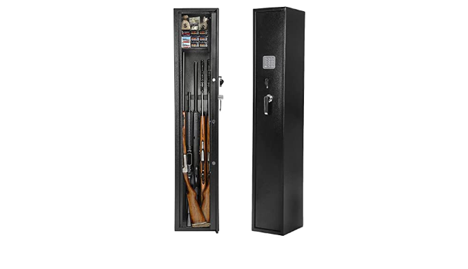 4 Rifle Locker Gun Safes Box for Home Rifle and Pistols, Quick Access ...