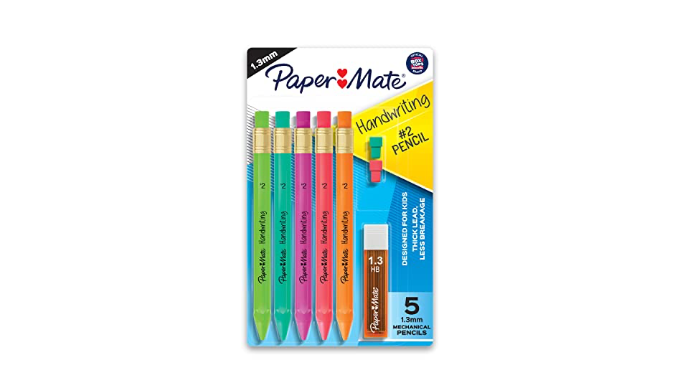 Paper Mate Handwriting Triangular Mechanical Pencil Set with Lead ...