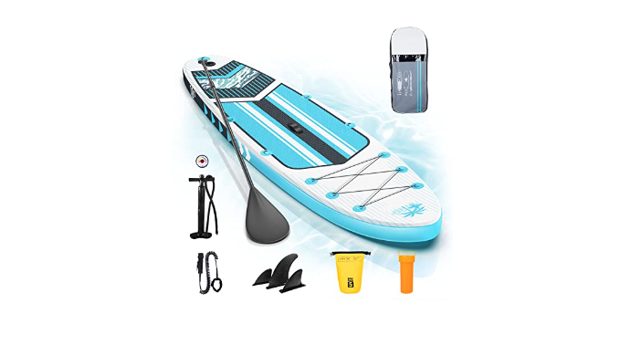 Inflatable Paddle Boards for Adults, 10’6” SUP Stand Up Paddle Board ...