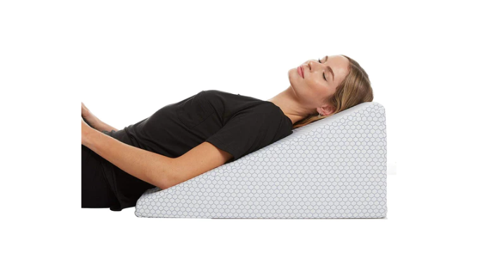 10″ Bed Wedge Pillow with 24″ Wide Incline Support Cushion for Lower ...