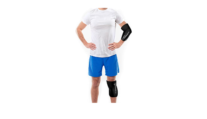 TheraICE Rx Elbow & Knee Ice Pack for Injuries Compression Sleeve ...