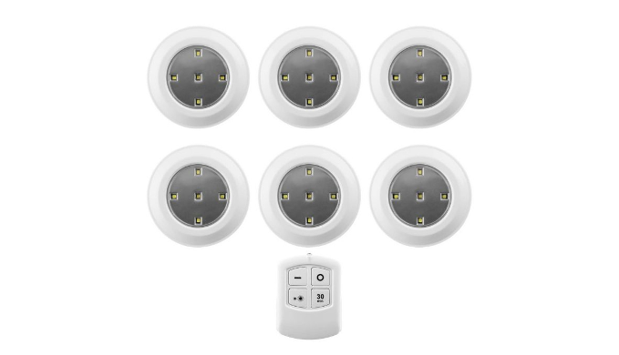 Wireless LED Puck Light with Remote Control (6-Pack) - Coupon Codes ...