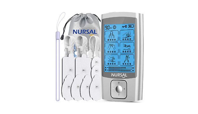 NURSAL TENS Unit Muscle Stimulator Machine for Pain Relief Therapy ...