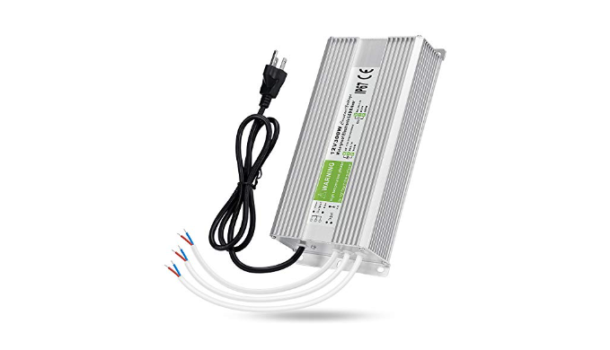 LEDMO IP67 Power Supply 300 Watts DC12V 25A AC/DC Driver Transformer ...