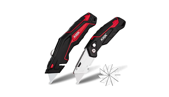 KATA 2-Pack Heavy Duty Utility Knife,Quick Change Blade, Retractable ...