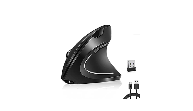 Vassink Wireless Mouse Ergonomic Mouse Rechargeable Vertical Optical ...