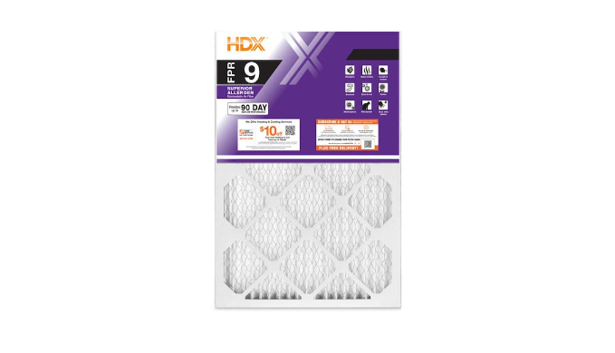 16 in. x 25 in. x 1 in. Superior Pleated Air Filter FPR 9 (Case of 12 ...