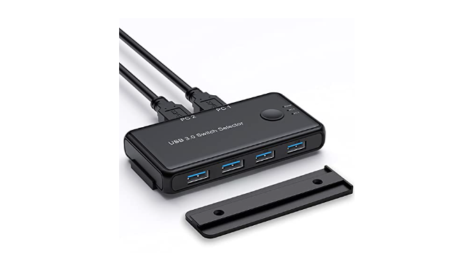 USB 3.0 Switch Selector,Dacimora KVM Switcher 2 Computers Sharing 4 ...