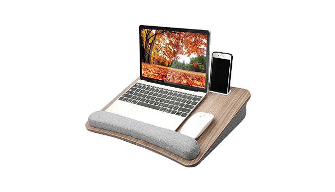 HUANUO Lap Laptop Desk - Portable Lap Desk with Pillow Cushion, Fits up ...
