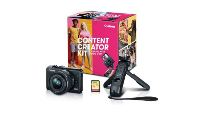 Canon EOS M200 Content Creator Kit, Mirrorless 4K Vlogging Camera with ...
