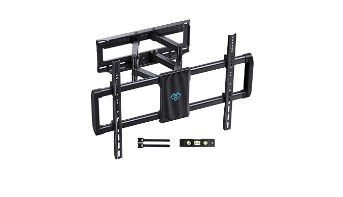 PERLESMITH Full Motion TV Wall Mount for 37-75 inch TVs, TV Mount with ...