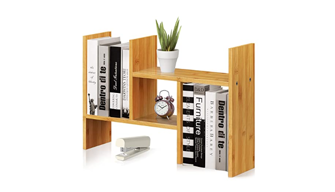 Pipishell Desktop Shelf Organizer, Adjustable Shelves Storage Rack for ...