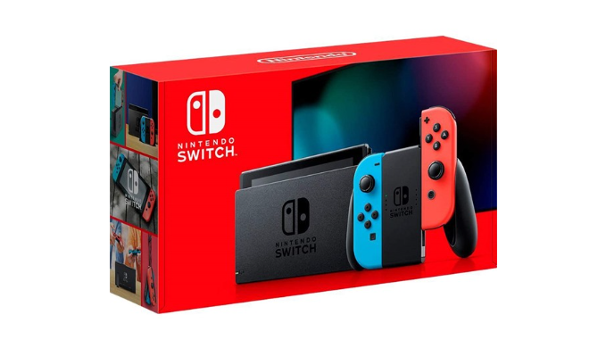 (NEW) Nintendo Switch with Neon Blue and Neon Red Joy‑Con - Coupon ...