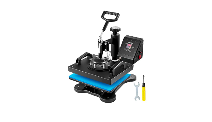 VEVOR 12X10 Inch Heat Press Dual Digital Heat Press Machine 650W Swing ...