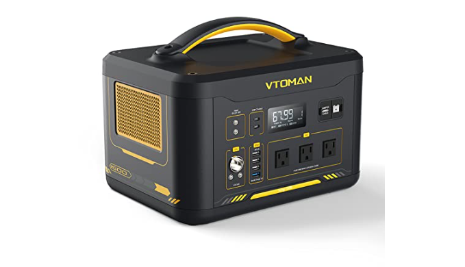VTOMAN Jump 1500 Portable Power Station, 1548Wh/1500W Solar Generator ...