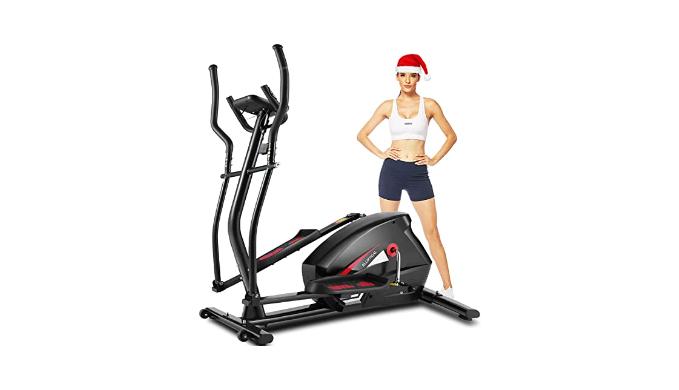 FUNMILY Elliptical Machine for Home Use, Elliptical Trainer with 10 ...