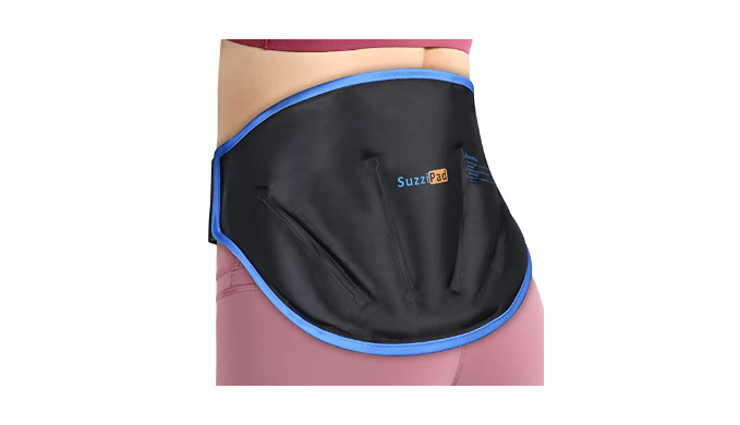 SuzziPad Gel Ice Pack for Back Pain, Back Ice Pack for Lower Back Pain ...