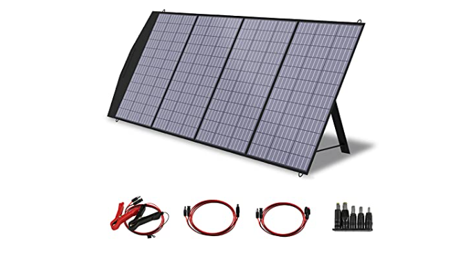 ALLPOWERS 200W Portable Solar Panel 18V Foldable Solar Panel Kit with ...