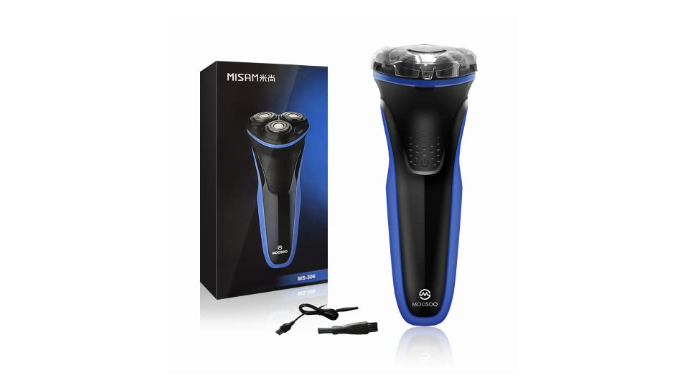 Electric Razor for Men, 100% Washable Rotary Shaver, Rechargeable ...