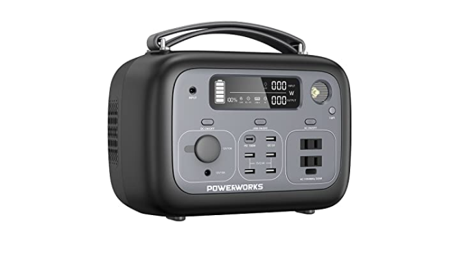 Powerworks Portable Power Station PSE701, 540Wh Backup Lithium Battery ...