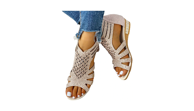 Sandals Women Comfy Platform Sandal Ring Toe Leather Slippers Shoes ...