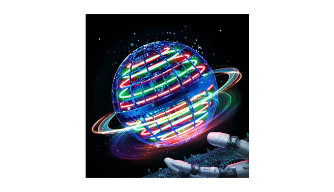 Flying Orb Ball Rechargeable Boomerang Spinner UFO Drone Toy - Coupon ...