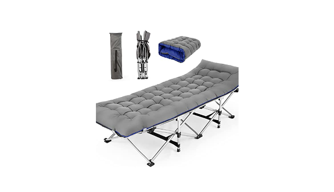 Nictemaw Folding Camping Cot, Portable Camping Cot for Adults, 900LBS ...