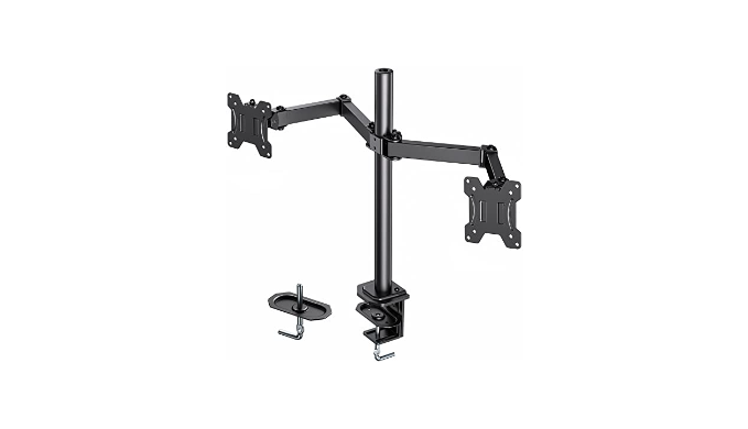 HUANUO Dual Monitor Arms Desk Mount for 13 to 27 inch, Heavy Duty Fully ...