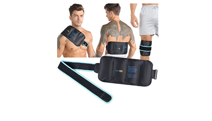 SuzziPad Elbow Ice Pack for Injuries with Double-Sided Fabric Cover ...