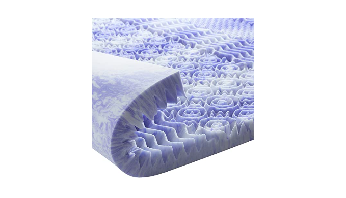 Dreamsmith 3 Inch 7-Zone Twin Memory Foam Mattress Topper, Cooling Gel ...