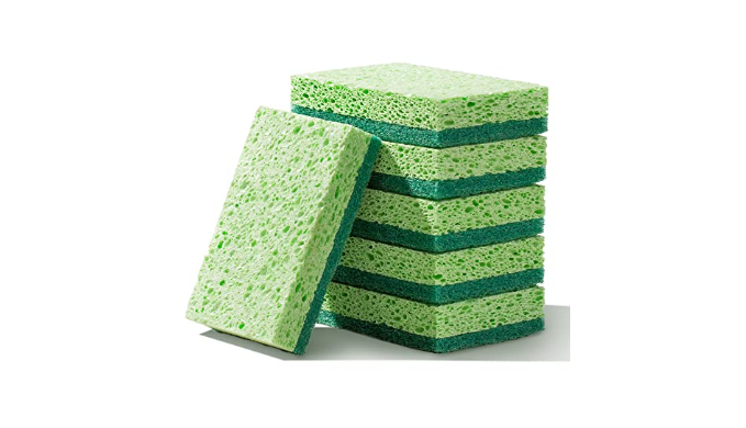 JOYMOOP Clean Sponges,Dual-Sided Non-Scratch Soft Scrub Dish Sponges ...