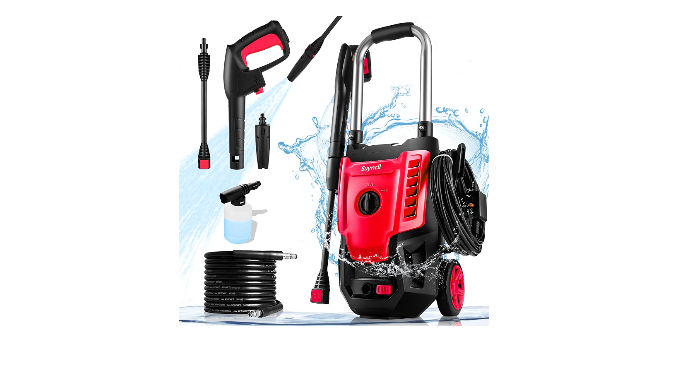 High Power Cleaner, 5 Nozzles, and Foam Cannon for Versatile Cleaning ...