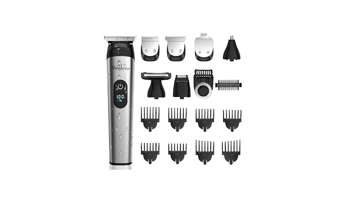 Brightup Beard Trimmer for Men - 22 Piece Beard Grooming Kit with Hair ...