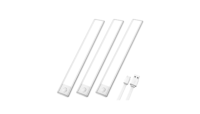 Motion Sensor Under Cabinet Lights Wireless, Werfer 40LED USB ...