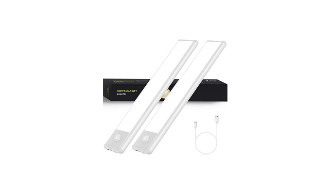 Otdair 2 Pack 30 LED Closet Light Motion Activated,1200 mAh Motion ...