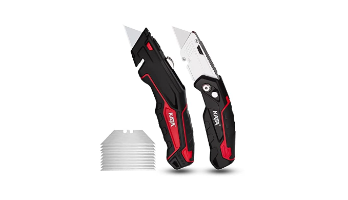 KATA 2-Pack Heavy Duty Utility Knife, Quick Change Blade, Retractable ...