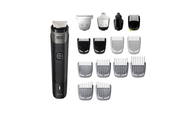 Philips Norelco Multigroom Series 5000 18 Piece, Beard Face, Hair, Body Hair Trimmer for Men ...