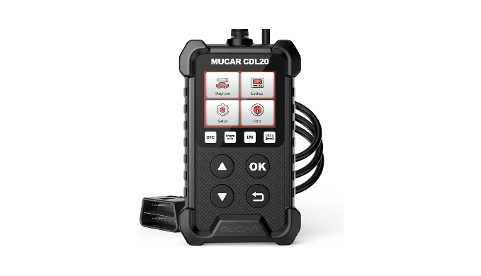 MUCAR CDL20 Universal OBD2 Scanner, Check Engine Car Code Reader with ...