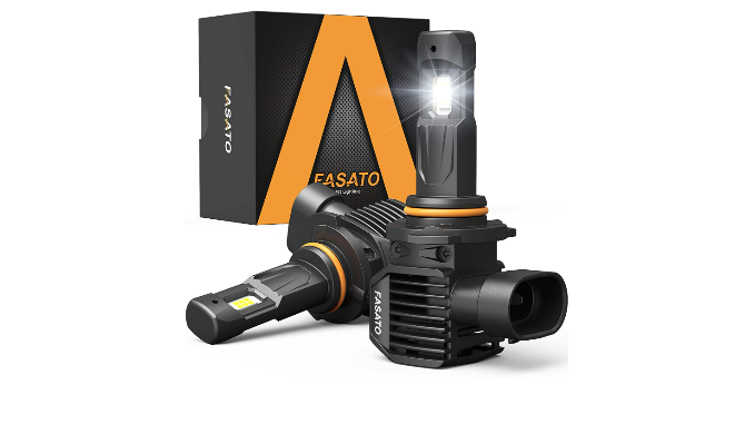 Fasato 9005 HB3 LED Headlight Bulbs,600% Brighter LED Low Beam High ...