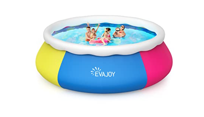 EVAJOY 15ft *35in Inflatable Above Ground Swimming Pool with Filter ...