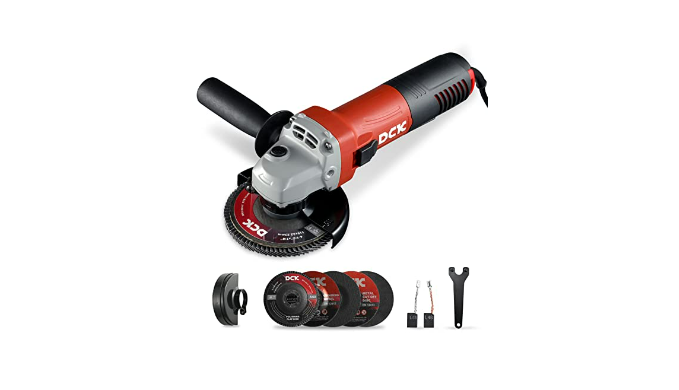 DCK Angle Grinder, 4-1/2-Inch, 6.7Amp Corded Angle Grinder, 11,800 RPM ...