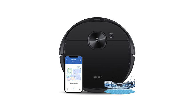 Ecovacs Deebot N8 Pro Robot Vacuum And Mop Strong 2600pa Suction
