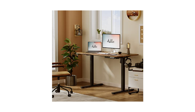 VOSATRON Electric Height Adjustable Standing Desk, 48 x 24 Inches Sit ...